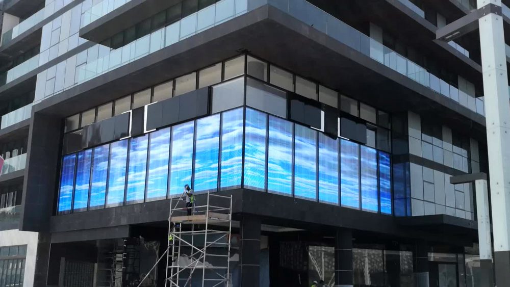Transparent "Curtain" LED Video Wall - ME Visual